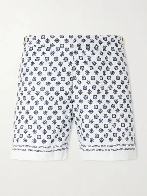 Orlebar Brown Bulldog Luminis Printed Swim Shorts - Blue