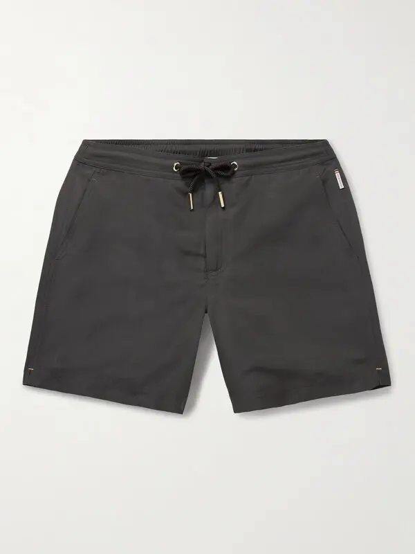 Orlebar Brown Bulldog Straight-leg Mid-length Swim Shorts - Brown