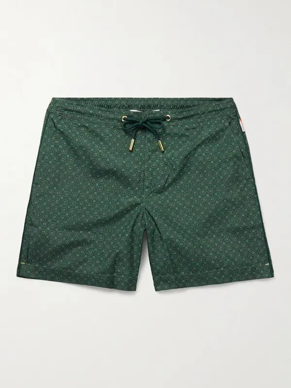 Orlebar Brown Bulldog Solstice Straight-leg Swim Shorts - Green