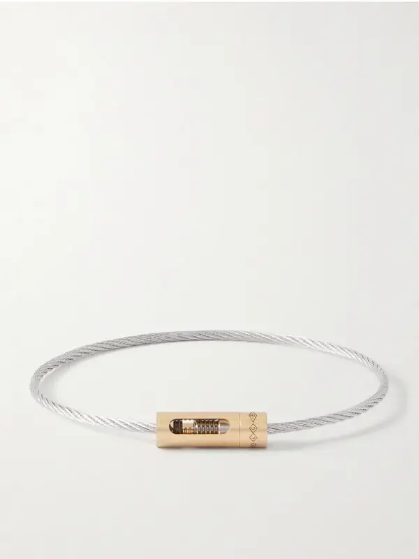 Le Gramme 6g Bracelet With -karat Gold, Titanium And Sterling - Silver