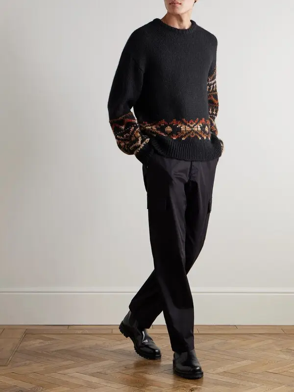 Nn07 Emil Fair Isle Wool-blend Sweater