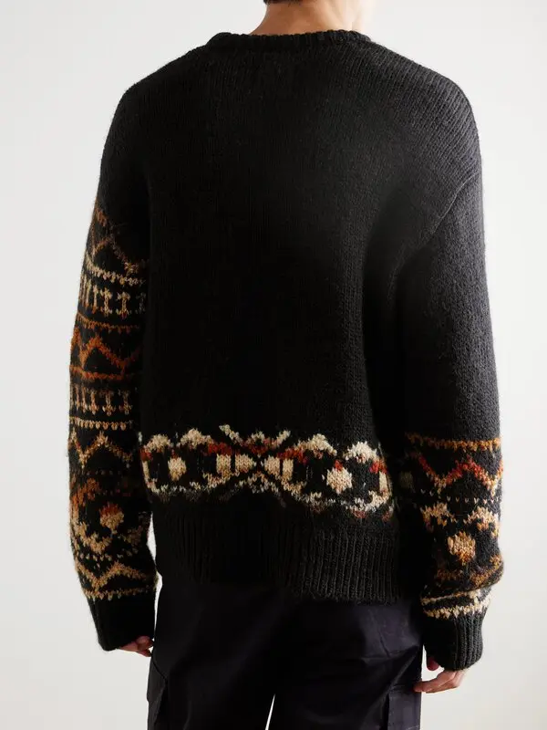 Nn07 Emil Fair Isle Wool-blend Sweater