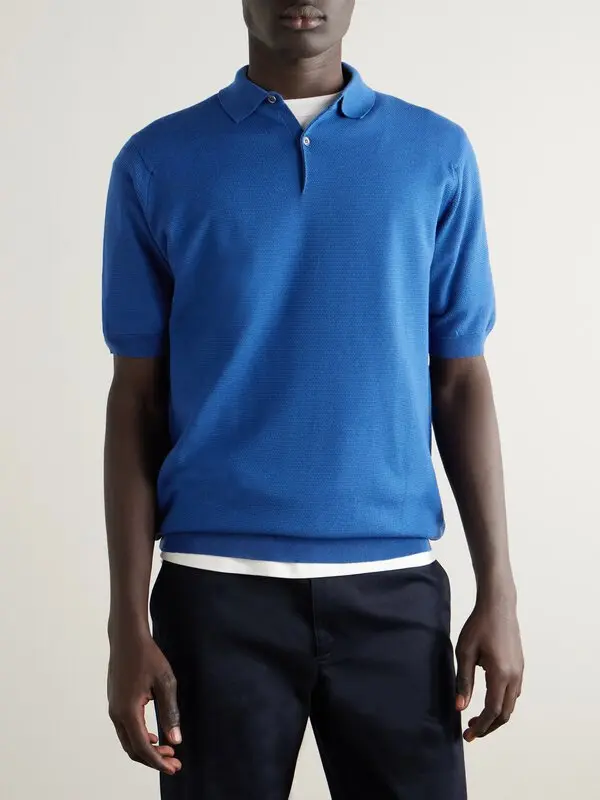 John Smedley 14.singular Wool-piqué Polo Shirt