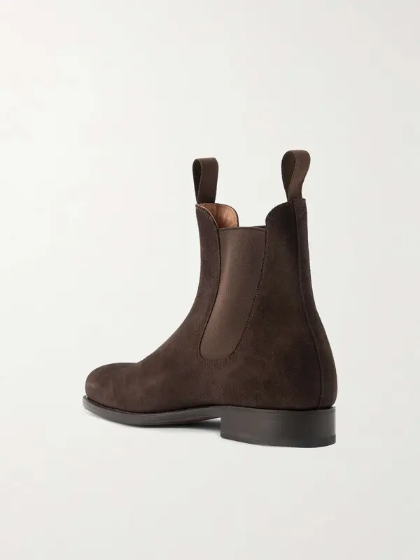 J.M. WESTON Suede Chelsea Boots