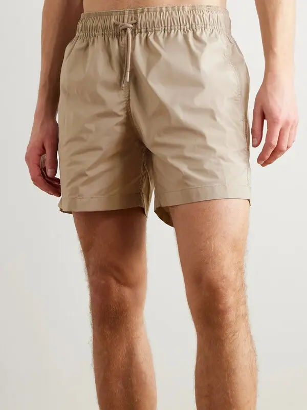 Frescobol Carioca Salvador Mid-length Swim Shorts - Neutrals