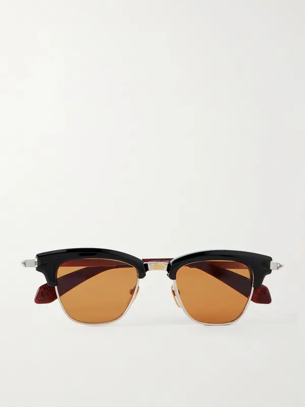 JACQUES MARIE MAGE Sartre D-frame Sunglasses - Black
