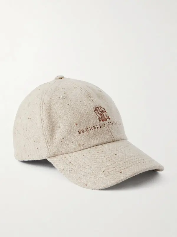 Brunello Cucinelli Wool And Cashmere-blend Baseball Cap - Neutrals