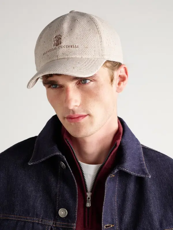 Brunello Cucinelli Wool And Cashmere-Blend Baseball Cap - Neutrals