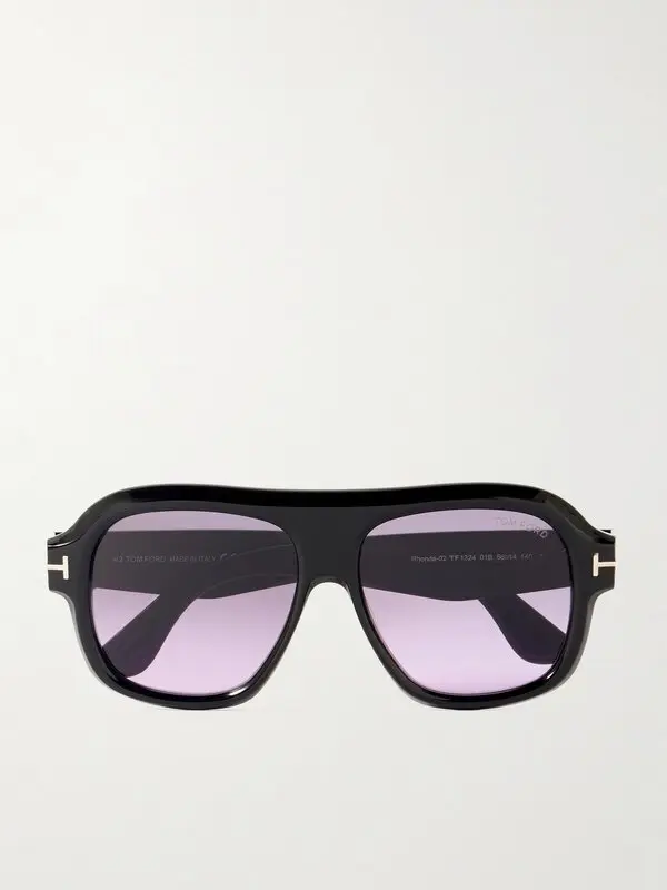 TOM FORD Rhonda Aviator-style Sunglasses - Black