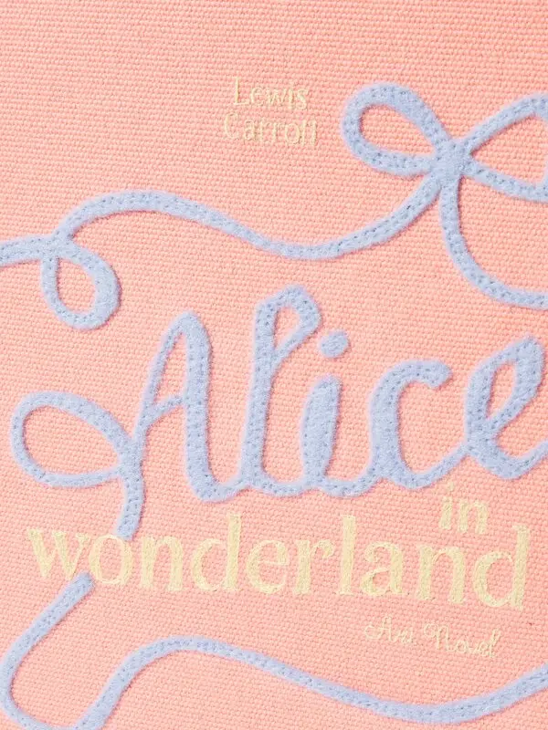 OLYMPIA LE-TAN Bond & Grace Alice In Wonderland Embroidered Clutch - Orange