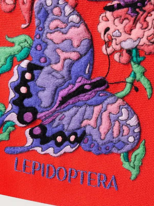 OLYMPIA LE-TAN Lepidoptera Embroidered Clutch