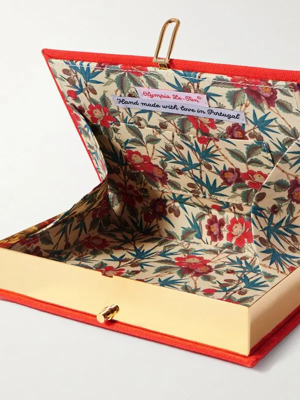 OLYMPIA LE-TAN Lepidoptera Embroidered Clutch