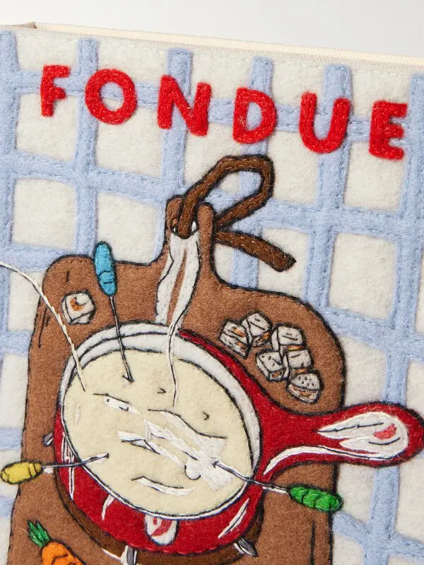 OLYMPIA LE-TAN Fondue Fromage Canvas Clutch