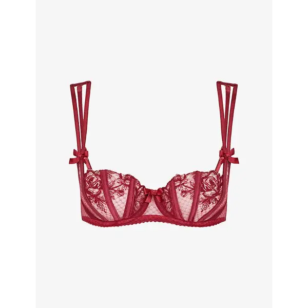 Agent Provocateur Rosia Underwired Lace Bra - Burgundy