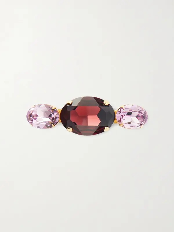 JENNIFER BEHR Adrienne Hair Clip - Burgundy
