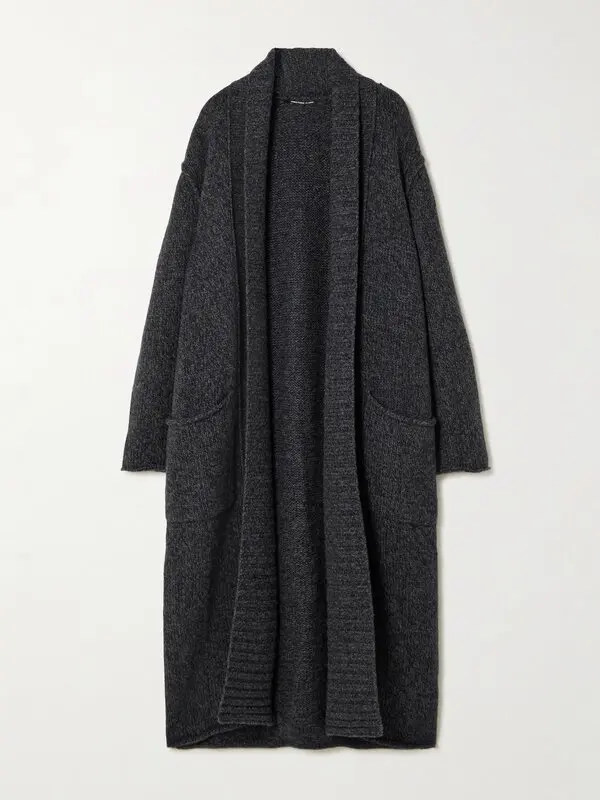 JAMES PERSE Cashmere Longline Cardigan - Gray