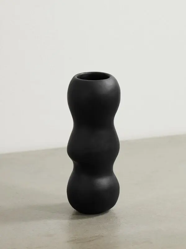Dinosaur Designs Mountain Small Resin Vase - Black