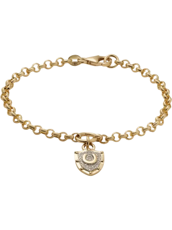 FOUNDRAE Protection Diamond Bracelet - Gold