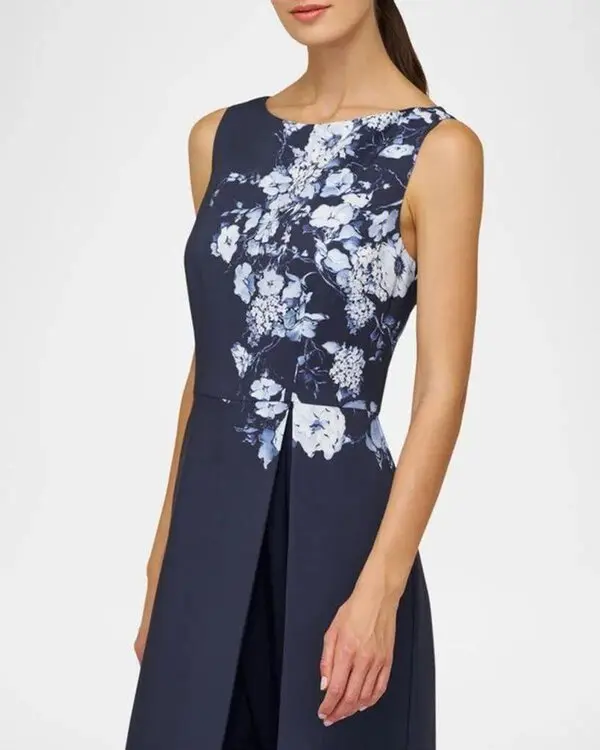KAY UNGER Esti Walk Thru Sleeveless Jumpsuit - Midnight B