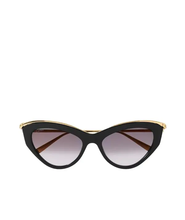 CARTIER Panthère Classic Cat-eye Sunglasses - Black