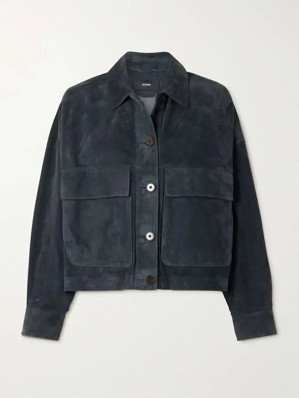 ARMA Miri Cropped Suede Jacket