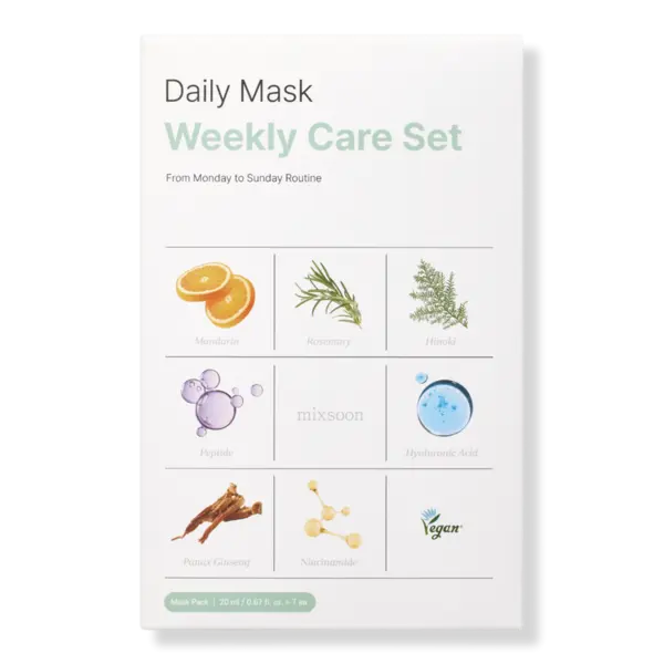 MIXSOON Daily Mask Weekly Care Set - One-color