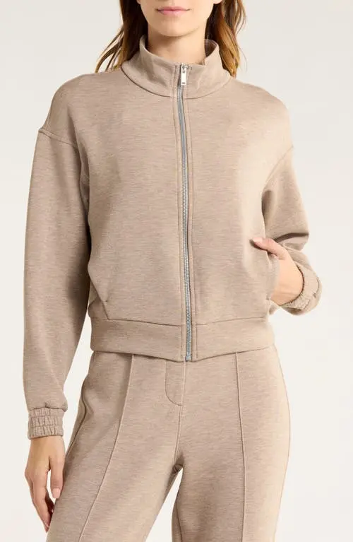 Spanx Brushed Airessentials® Jacket - Birch Heather