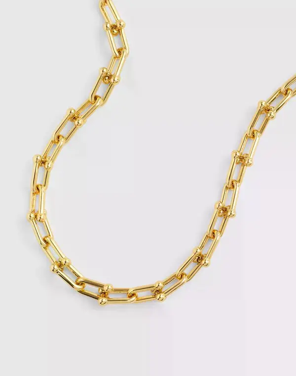 Madewell U-link Chain Necklace - Antique Gold