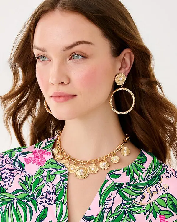 Lilly Pulitzer® Canopy Colony Hoop Earrings