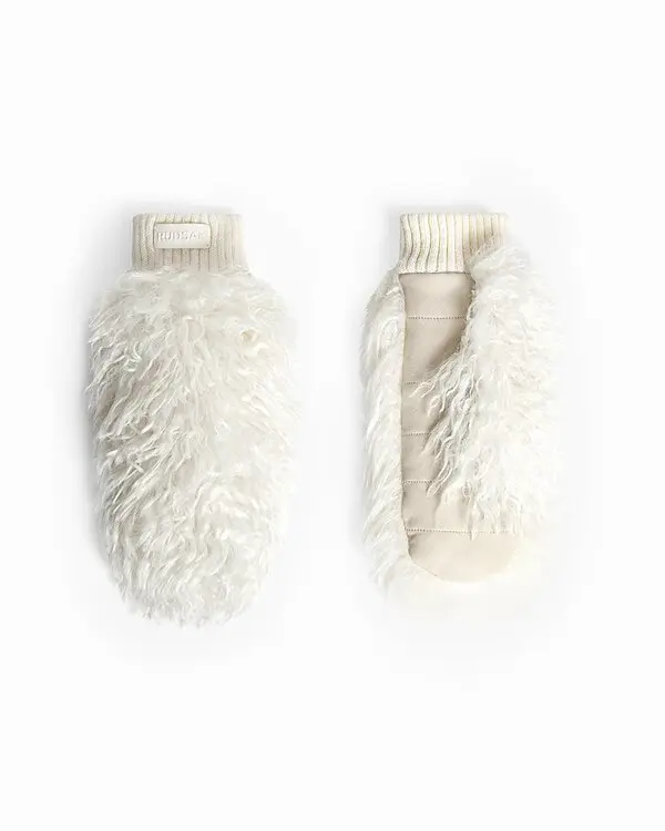 Rudsak Faux Fur Mittens - White