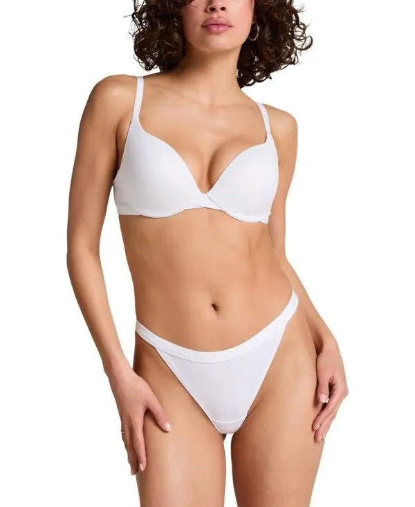 Hunkemoller Cotton Thong - Bright White