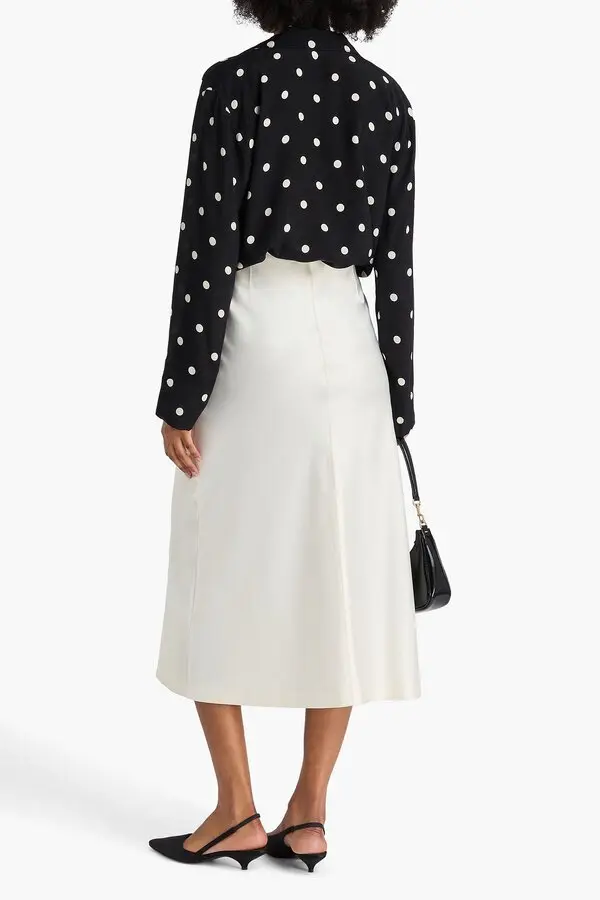 Zimmermann Polkadot Crepe De Chine Shirt