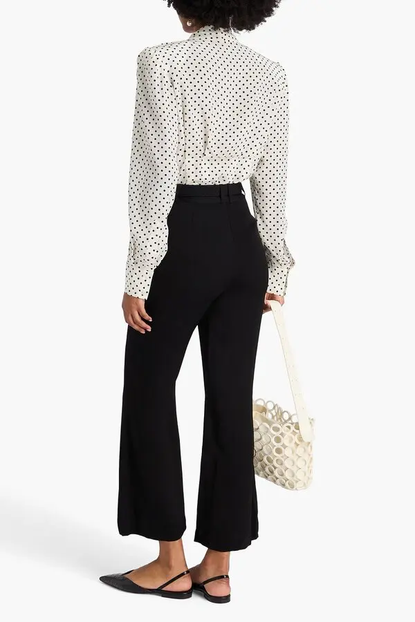 Zimmermann Belted Crepe Kickflare Pants