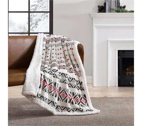 Eddie Bauer Mountain Village 50'x60' Knit Throw