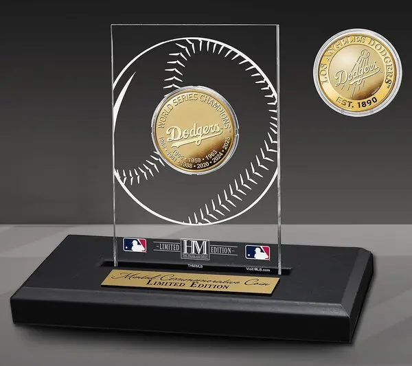 HIGHLAND MINT La Dodgers World Series Champs Go Ld Coin - One-color