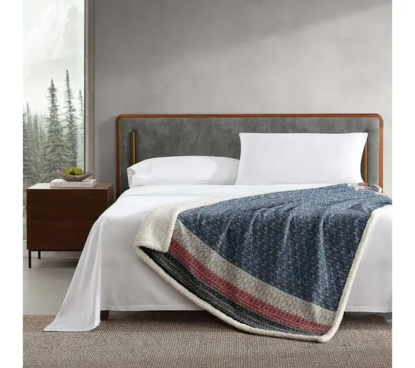 Eddie Bauer Fair Isle Fleece 50'x70' Throw