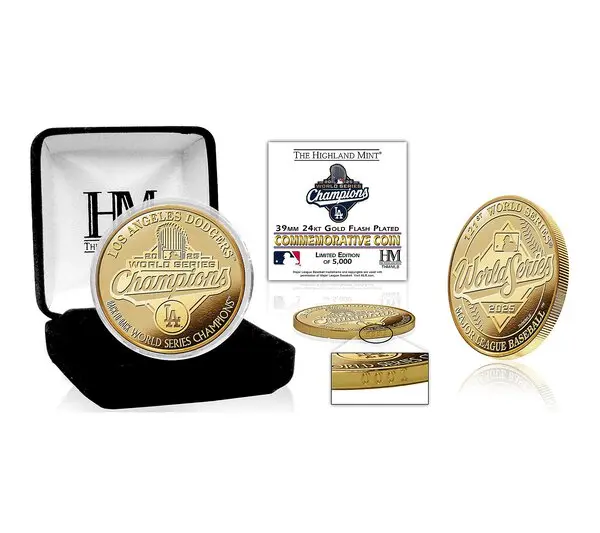 HIGHLAND MINT La Dodgers 2025 World Series Cham Ps Coin - One-color