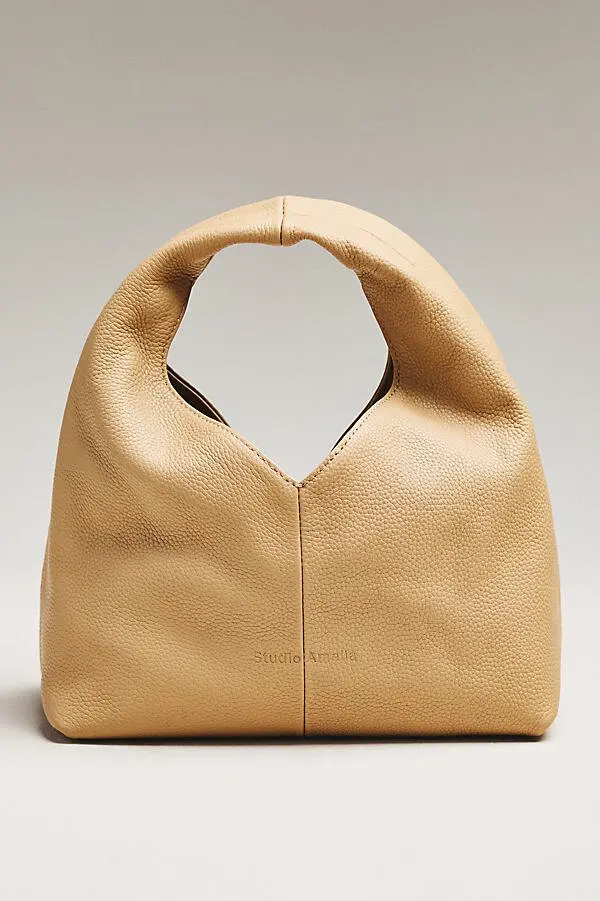 Studio Amelia Diamond Shoulder Bag - Tan