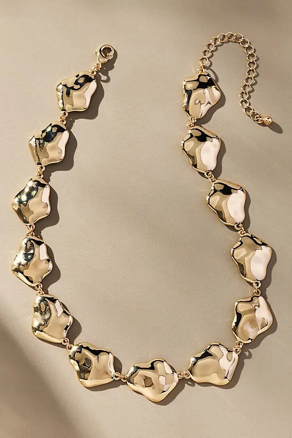 Anthropologie Mod Chunky Necklace - Gold