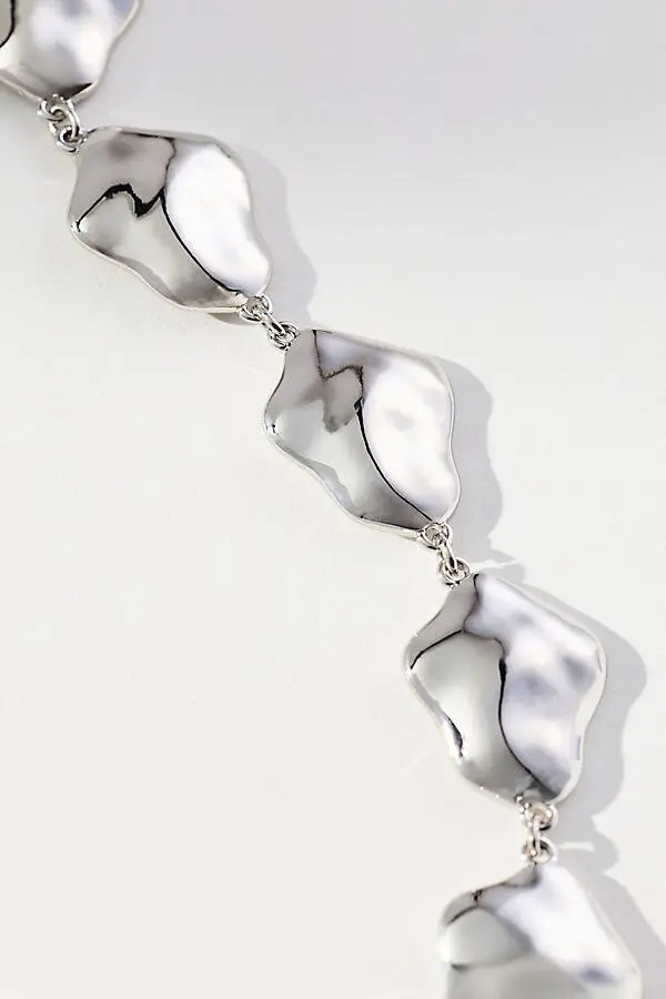 Anthropologie Mod Chunky Necklace - Silver