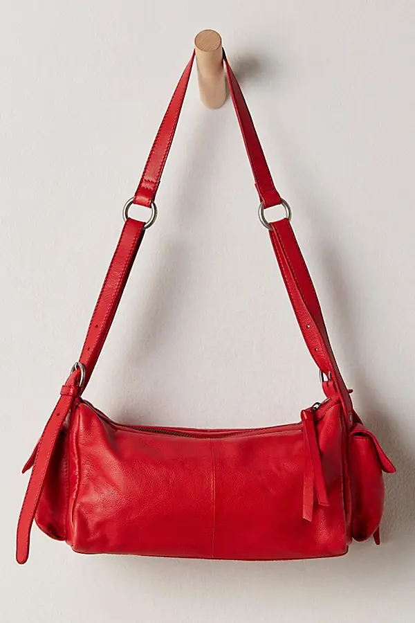 Free People Cassie Convertible Sling Bag - Cherry Red