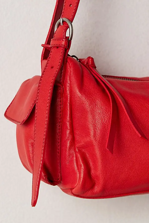 Free People Cassie Convertible Sling Bag - Cherry Red