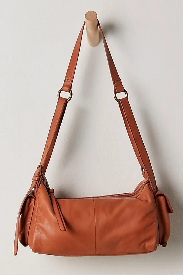 Free People Cassie Convertible Sling Bag - Cognac