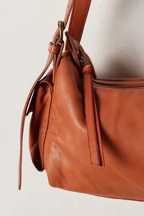 Free People Cassie Convertible Sling Bag - Cognac
