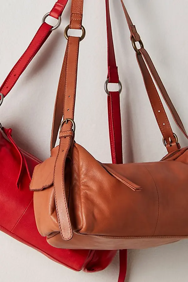 Free People Cassie Convertible Sling Bag - Cognac
