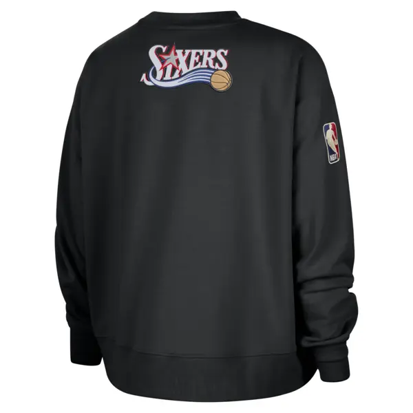 Nike Philadelphia 76ers Fleece Sweatshirt - Black