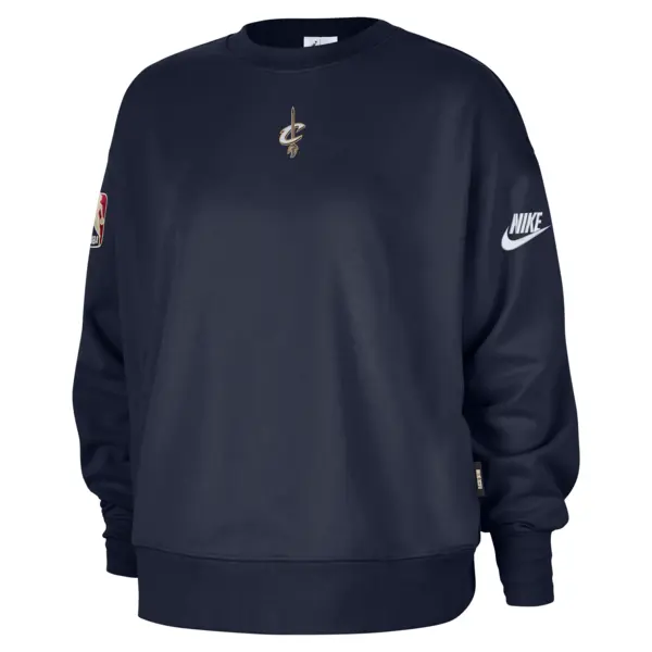 Nike Cleveland Cavaliers Hardwood Classics Nba Phoenix Fleece Premium Crewneck Sweatshirt - Blue