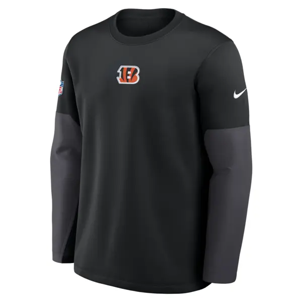 Nike Cincinnati Bengals Sideline Coach Therma-fit Nfl Long-sleeve T-shirt - Black