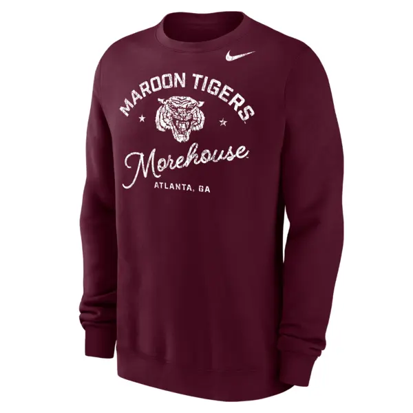 Nike College Club Fleece Crew-neck Sweatshirt - Red