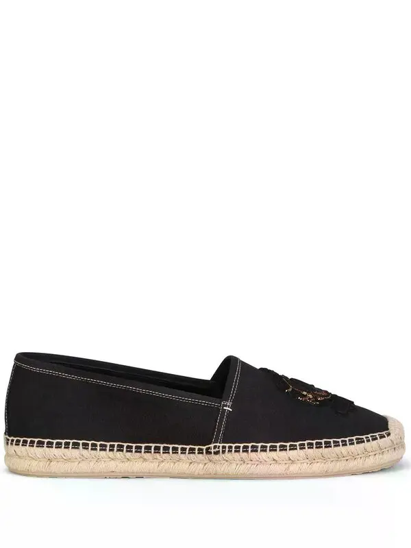 Dolce & Gabbana Embroidered Canvas Espadrilles